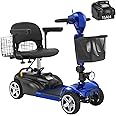 Amazon.com: 15-45 Miles Ecomobi MS02 4 Wheels Mobility Scooter for ...