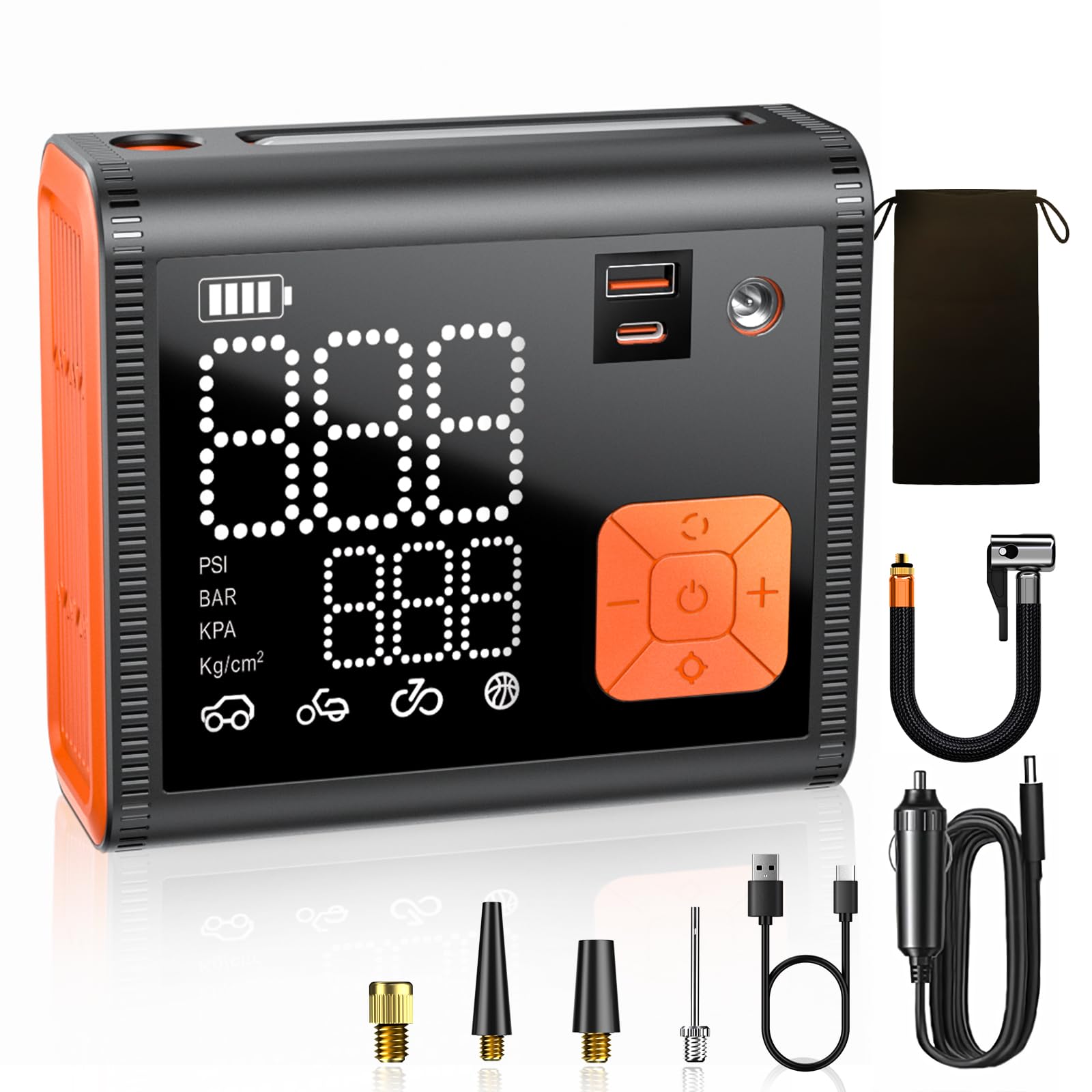 Mua Tire Inflator Portable Air Compressor, 150 PSI Dual Cylinder 3X ...