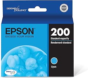 Amazon.com: EPSON T200 DURABrite Ultra -Ink Standard Capacity Cyan ...
