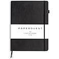 Amazon.com : PAPERQUEST A4 Hardback Notebook, Vegan Leather Journal Lined, 310 Pages, 100GSM ...