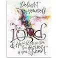 Amazon.com: Bible Verse - Delight Yourself in The Lord - Scripture Home ...