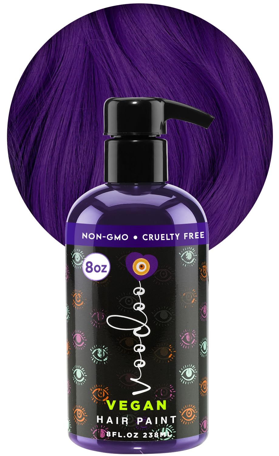 Mua VOODOO Purple Hair Paint (Aura) 8 Oz | Vegan & Cruelty-Free Purple ...