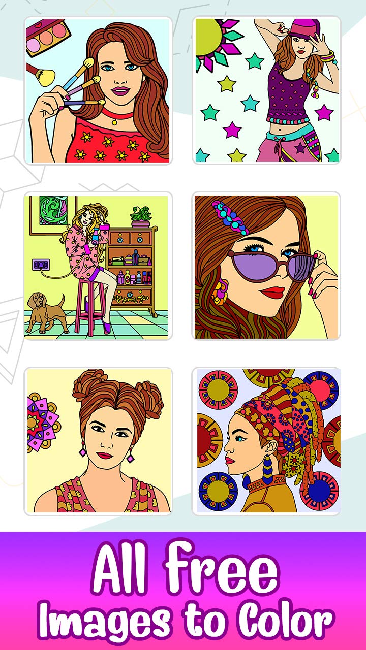 Fashion Color by Number - Girls Paint + Glitter + Crayon , Grownups ...