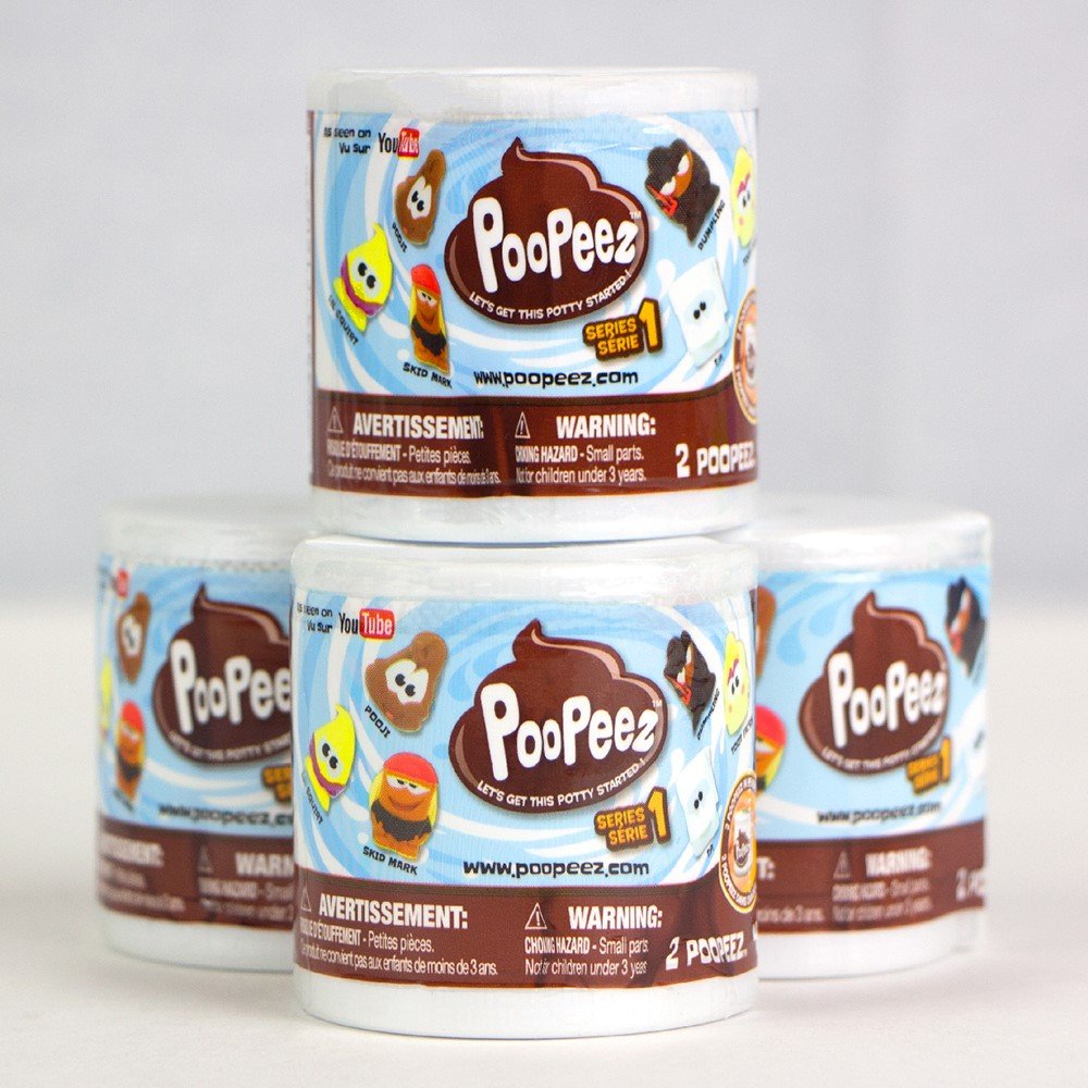 Poopeez Series 1 Capsules (4 Pack) Squishy Collectible Toy 673534712055 ...