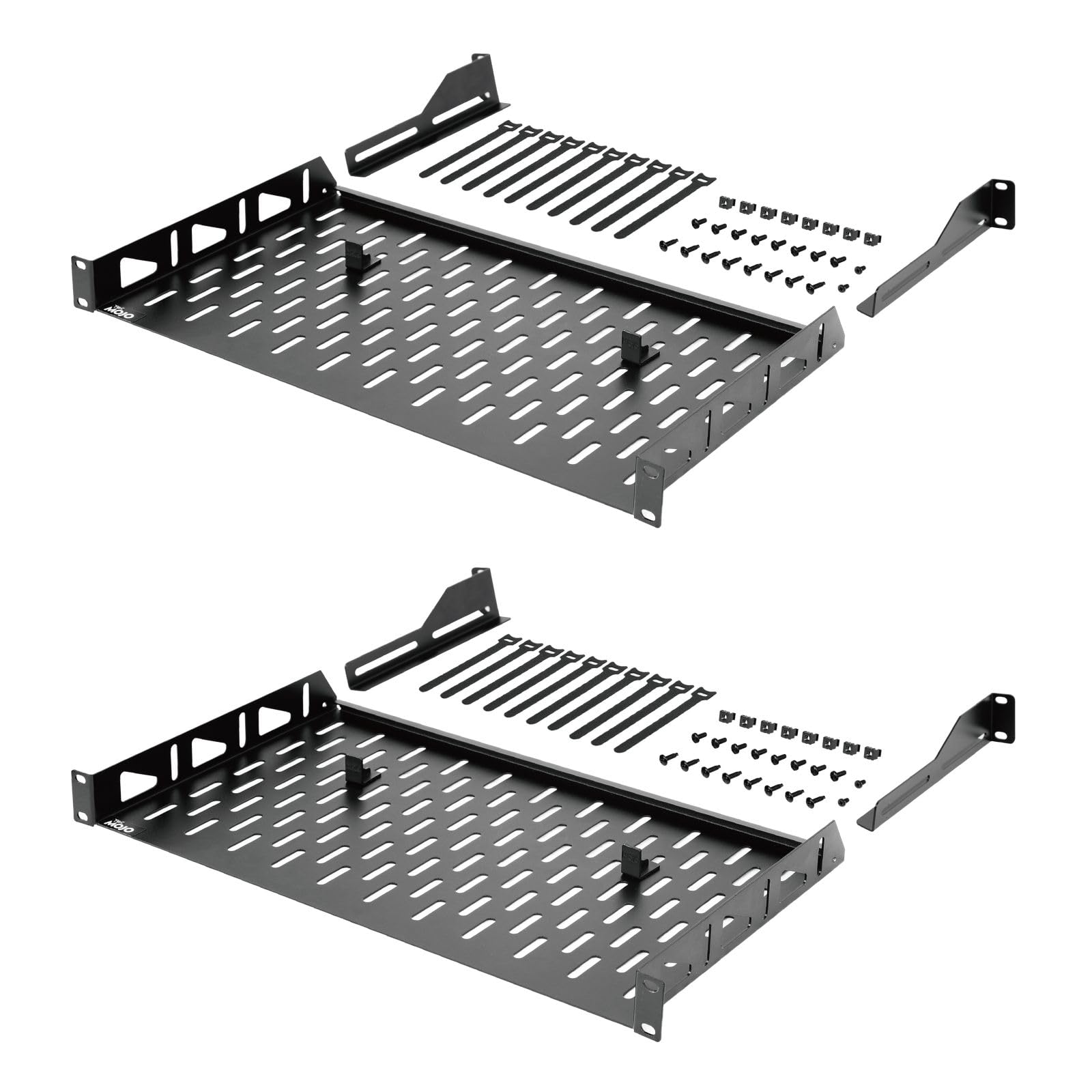 Tecmojo 1U Rack Shelf,19 inch Rack Shelf 10 inch Depth,Rack Mount Shelf ...