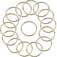 Amazon.com: 15Pcs Macrame Hoops Ring, BetterJonny 3 Inch Metal Craft ...