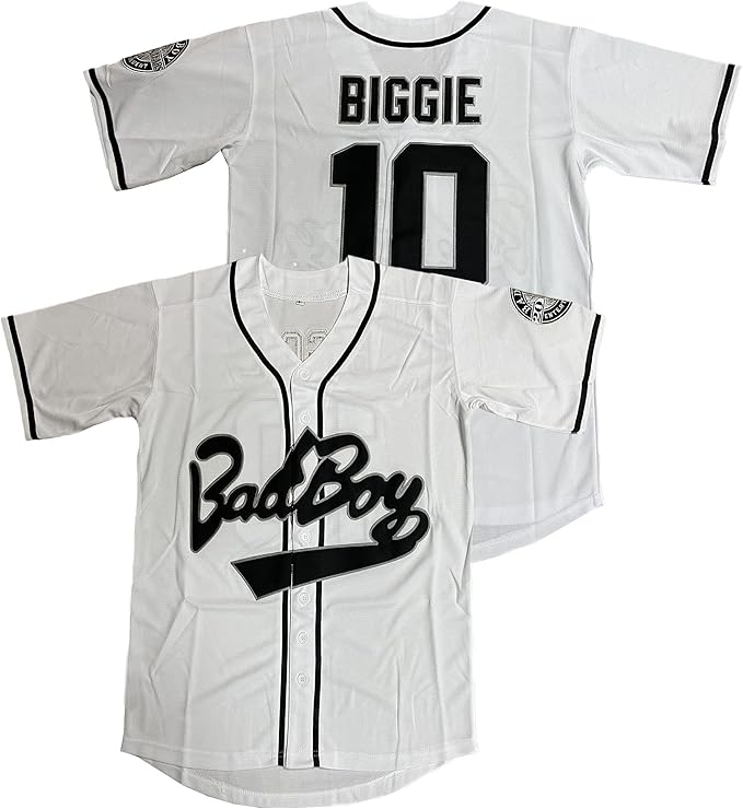 Biggie Smalls Jersey 10 Bad Boy Shirt 90s Hip Hop Clothing for Men ...