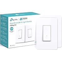 Kasa Smart 3 Way Switch HS210 KIT, Needs Neutral Wire, 2.4GHz Wi-Fi ...