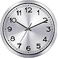 Amazon.com: Plumeet Wall Clock, 12 Inch Battery Operated Wall Clock ...