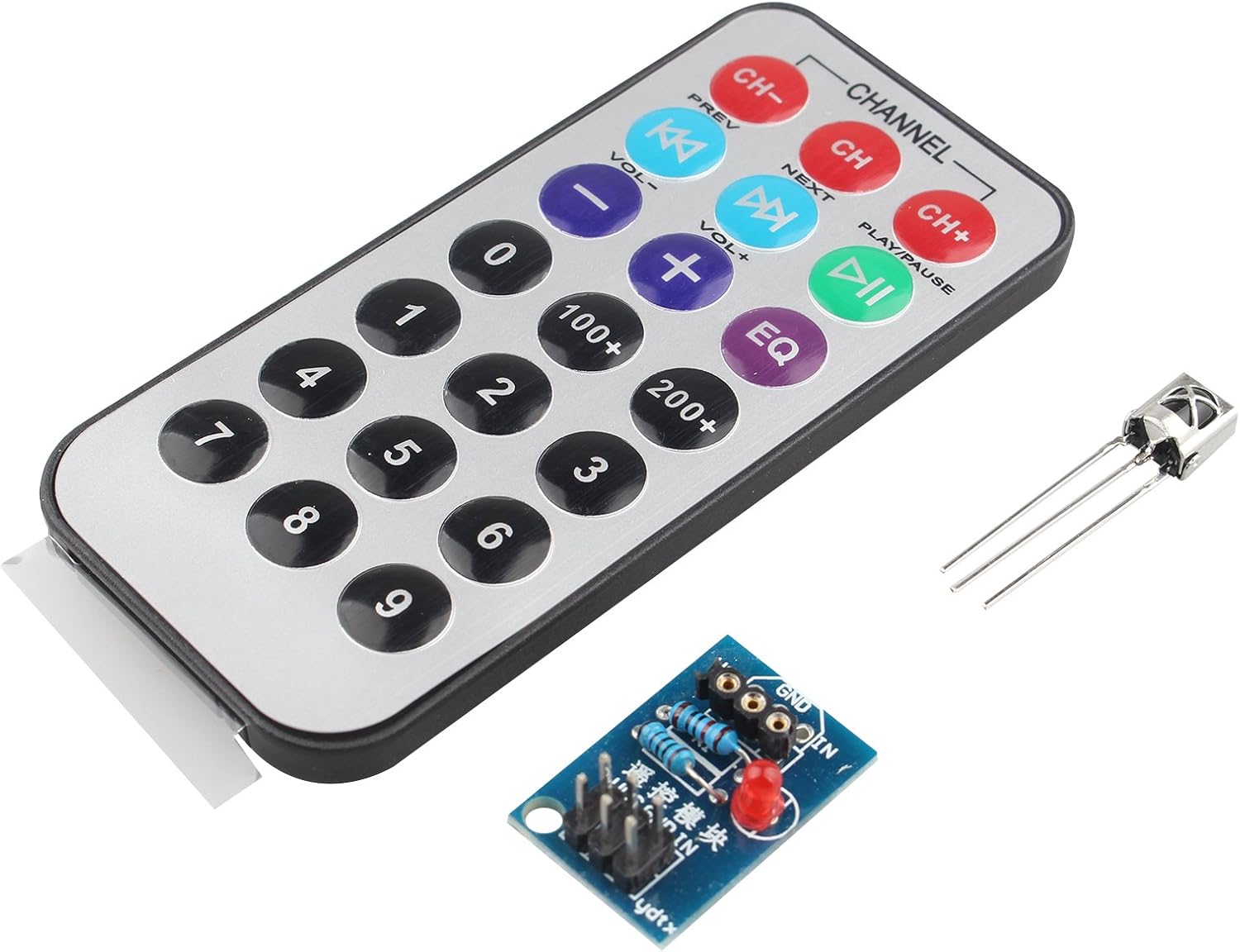 HALJIA HX1838 Infrared Remote Control Module IR Receiver Module DIY Kit Set Compatible with ...