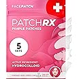 Amazon.com: PatchRx Full Face Pimple Patches (5 Sets), Reduce Pimples On Whole Face Overnight ...