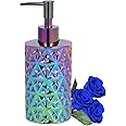 Amazon.com: 12 Oz Rainbow Ceramic Soap Dispenser with Rust Proof ...