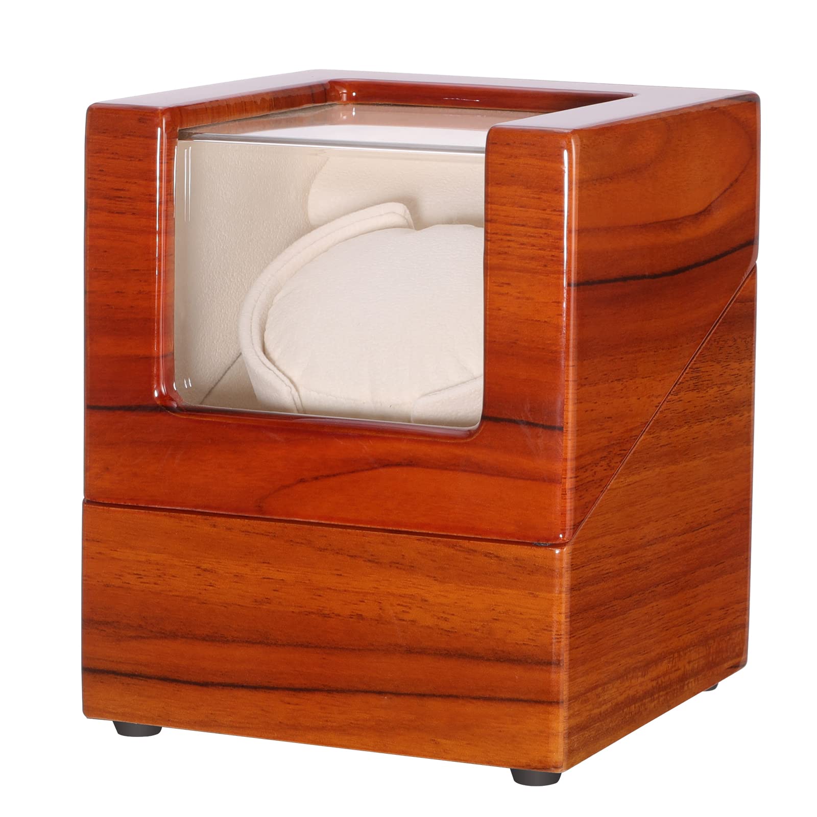 Mua JQUEEN Single Watch Winder, Leather/Walnut/Applewood Watch Winder ...