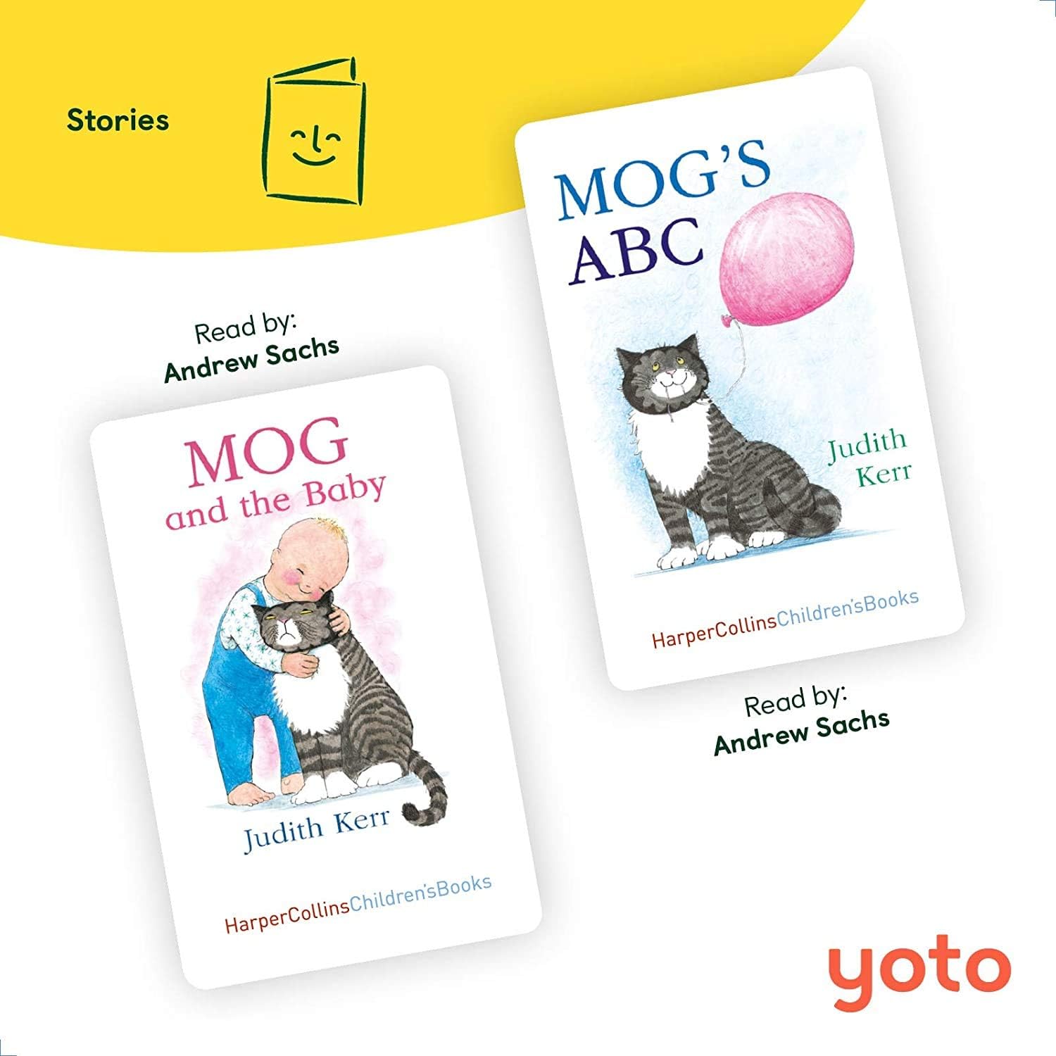 Yoto The Mog Collection by Judith Kerr – Kids Audio Story Cards for ...