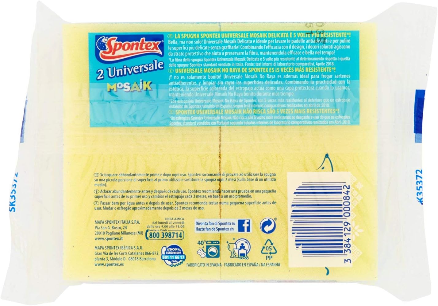 Spontex Universal Scrubber, Black, Estandar – BigaMart