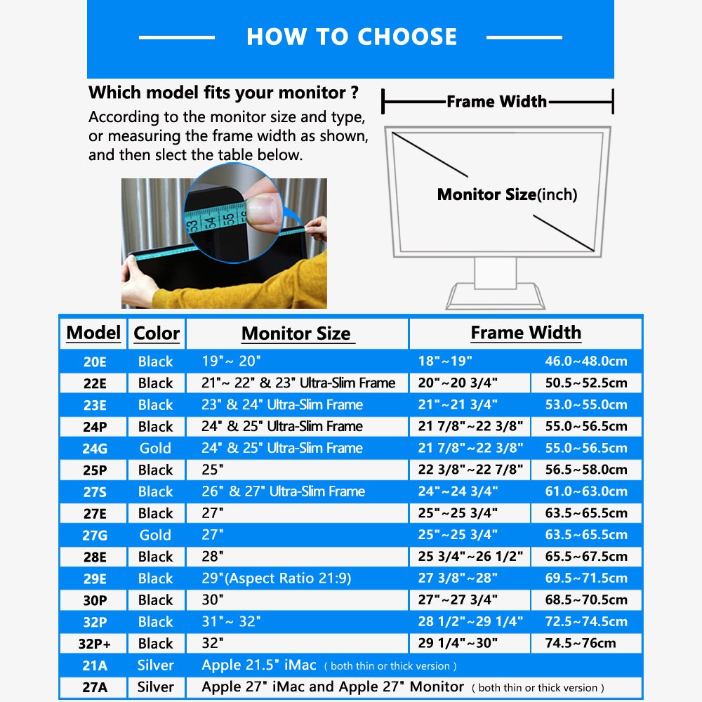 Mua 27E 27 inch LCD LED Video Monitor Hood Sunshade Sunhood for Dell HP ...