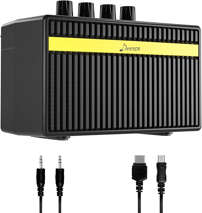 Donner Guitar AMP 3W Rechargeable Mini Electric Amplifier: Amazon.co.uk ...