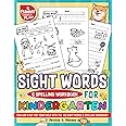 Sight Words Kindergarten - 100 Sight Words & Spelling Workbook: Fun and ...