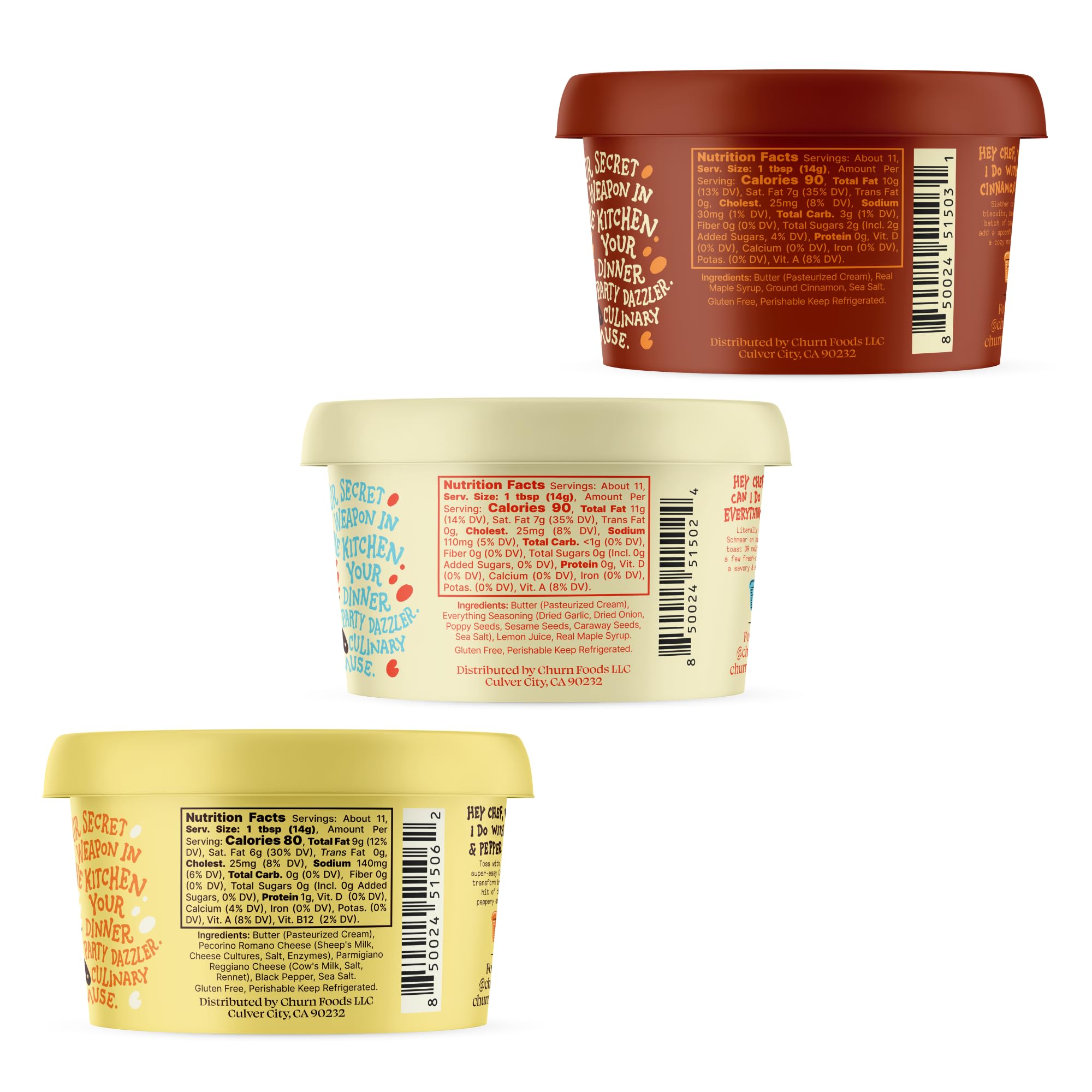 Churn Flavored Butter Sweet And Savory Variety Pack Churned With ...