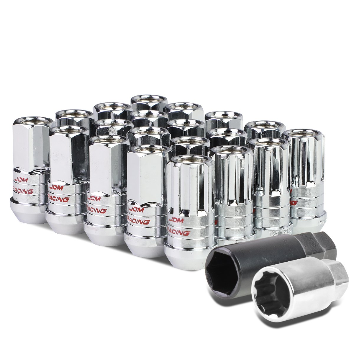 Amazon.com: Open End 20-Piece M12 x 1.5 Aluminum Alloy Wheel Lug Nuts ...
