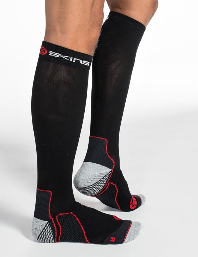 Amazon.com: Skins Essentials Active Mid Weight Compression Socks, Black ...
