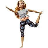 Amazon.com: Barbie Made to Move Dolls with 22 Joints and Yoga Clothes ...