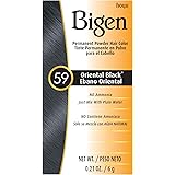 Amazon.com : Bigen Permanent Powder Hair Color 59 Oriental Black 1 ea ...