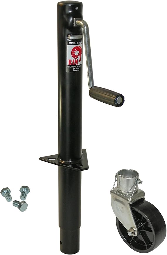 Amazon.com: RAM A-Frame Trailer Jack with Wheel and Mounting Hardware ...