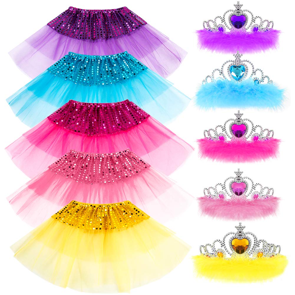 Princess Dress up Accessories Girl Gift Set Crown Tiara Dress up Toy ...