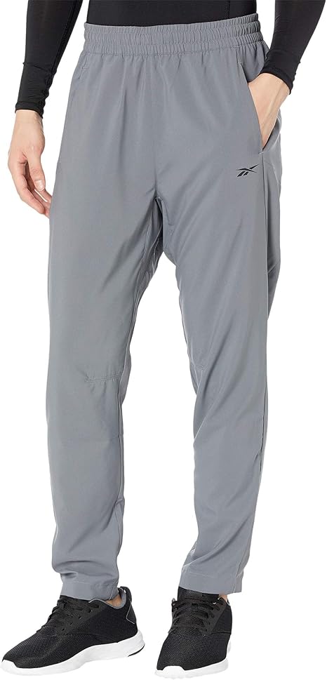 Reebok Men's Workout Ready Woven Trackster Pant Track Pant: Amazon.co ...