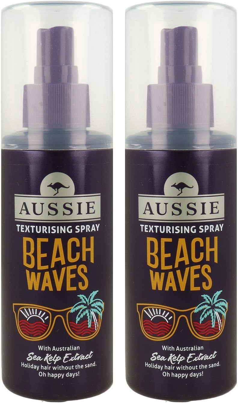 2 x 150ml Aussie Miracle Beach Waves Spray – Holiday Hair All Year ...