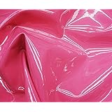 Amazon.com: Candy Pink Patent Faux Vinyl Upholstery Fabric Per Yard