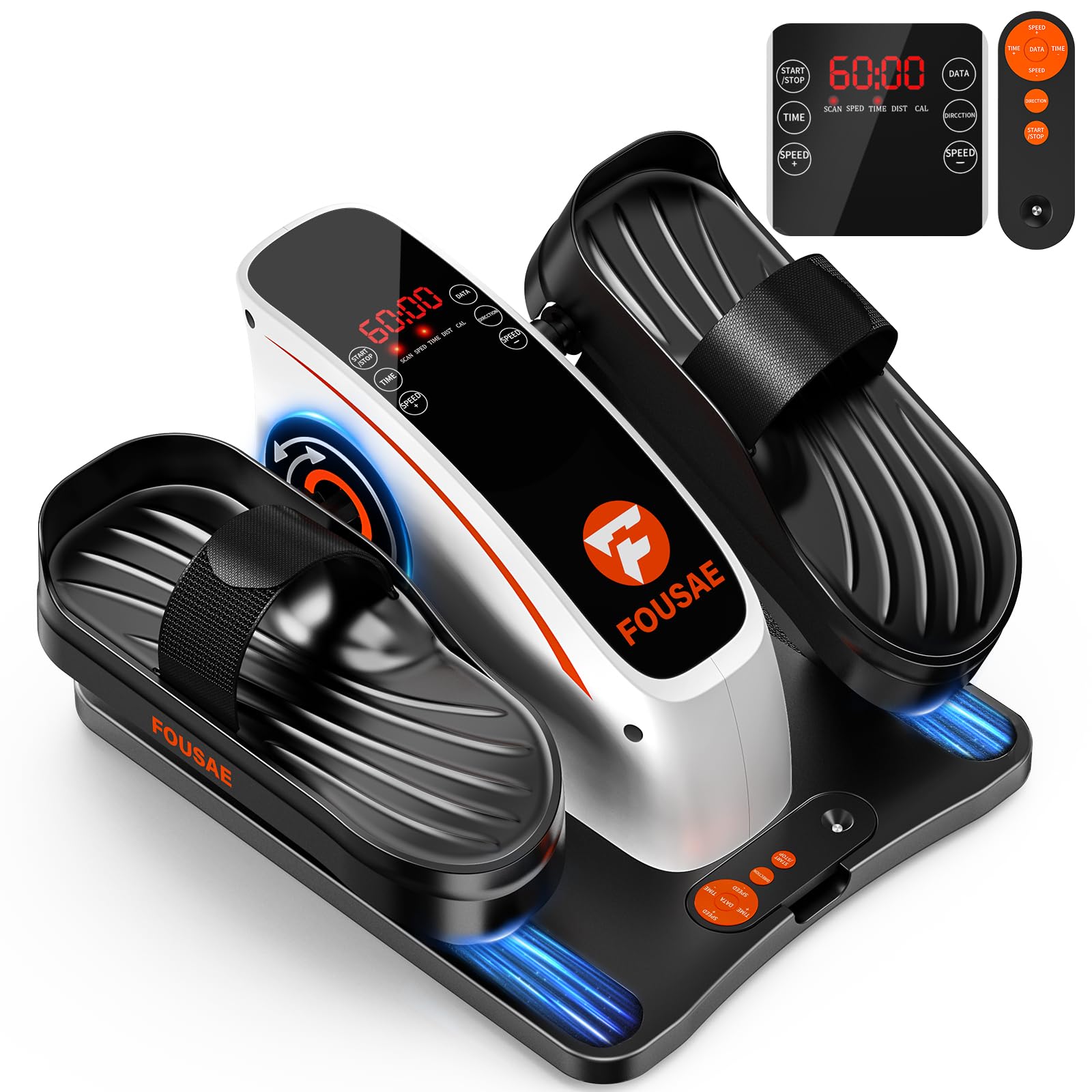 Under Desk Elliptical, Upgraded 15 Adjustable Speeds Leg Exerciser ...