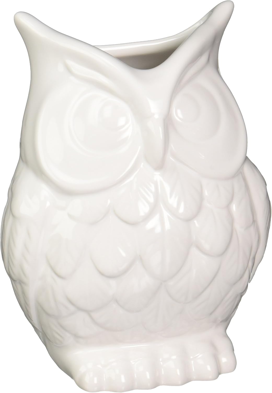 Amazon.com : Abbott Ceramic Owl Vase, White : Decorative Vases : Garden ...