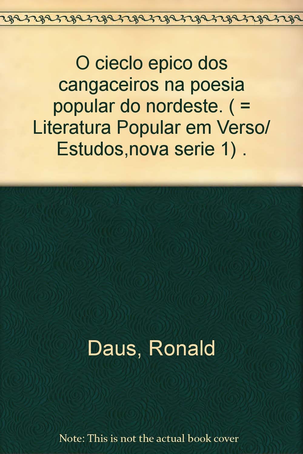 O Cieclo Epico Dos Cangaceiros Na Poesia Popular Do Nordeste ...