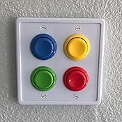 Arcade Light Switch Plate Cover, Double Switch, 1 Pack CUSTOM COLORS 2 ...