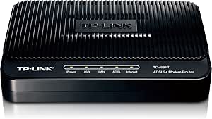 Amazon.com: TP-LINK TD-8817 ADSL2+ Modem, 1 RJ45, 1 USB Port, Bridge ...