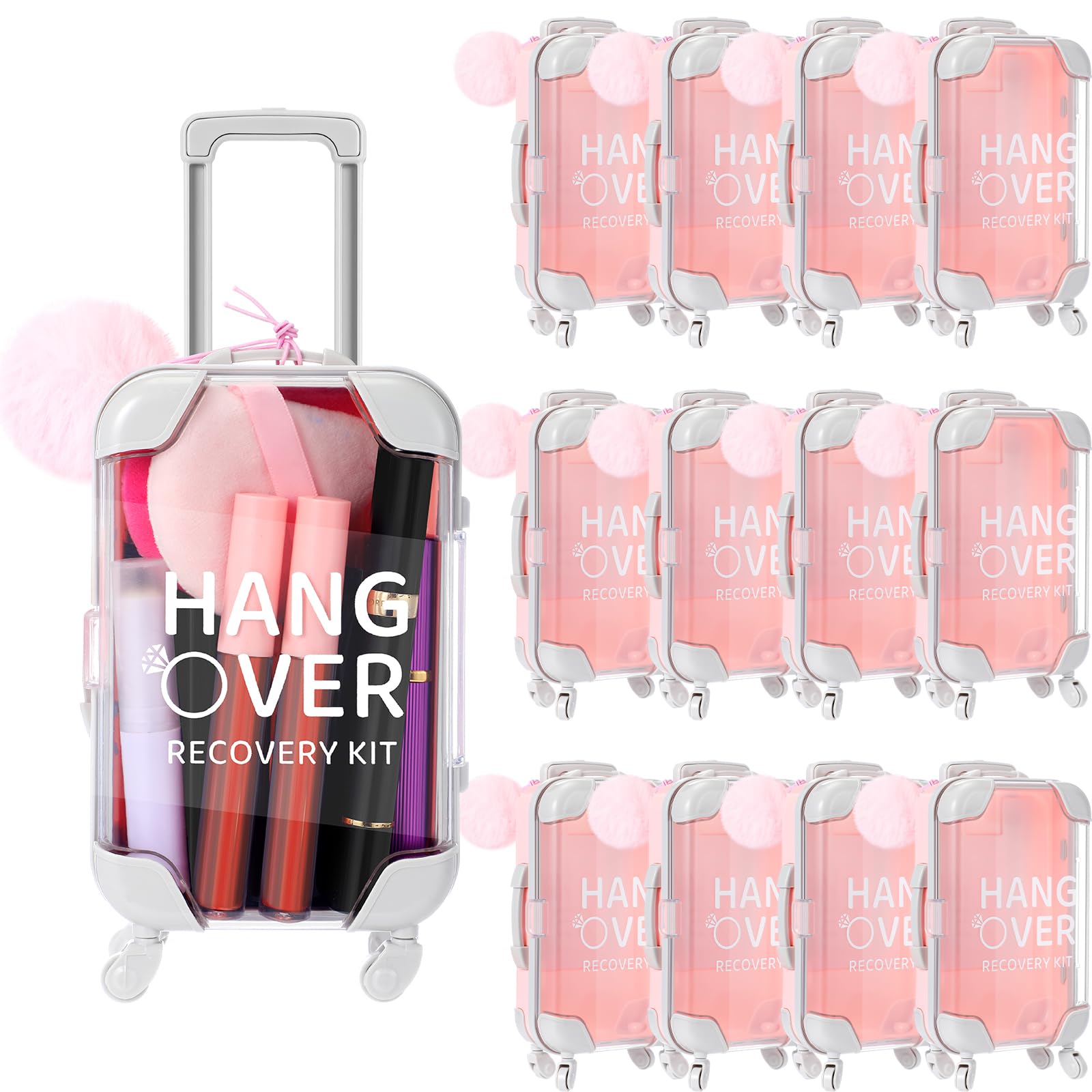 Sweetude 12 Set Hangover Recovery Kit Suitcase Mini Luggage Girls Trips ...