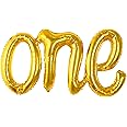 Amazon.com: KatchOn, Gold One Balloon for First Birthday - 20 Inch ...