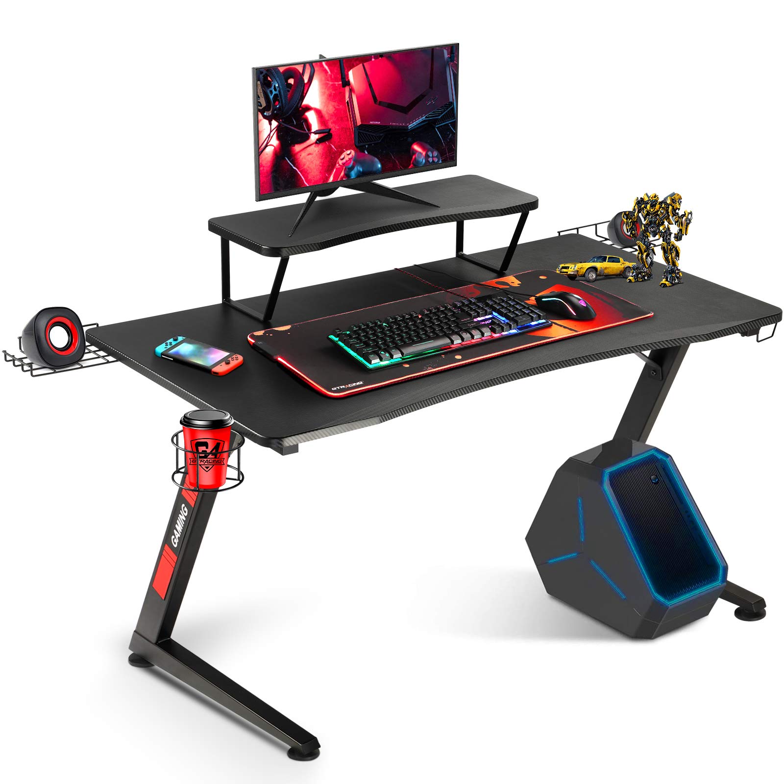 Mua GTRACING Z03-RED Gaming Desk with Monitor Stand, Computer Desk, For ...