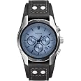Amazon.com: Fossil Men's Coachman Quartz Stainless Steel and Leather ...