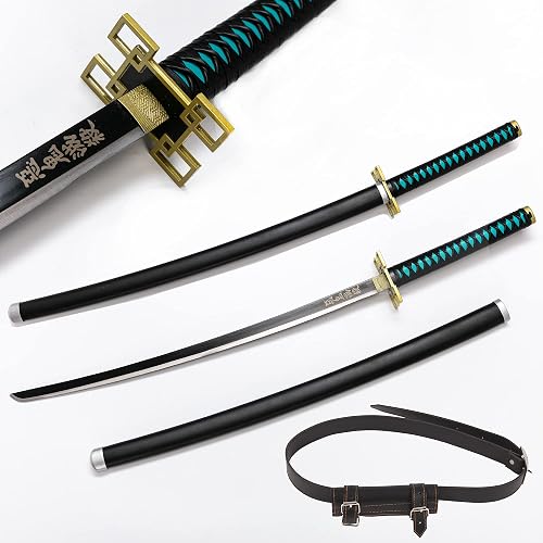ming hu Demon Slayer Sword Real Metal 41 inches Anime Cosplay Handmade ...