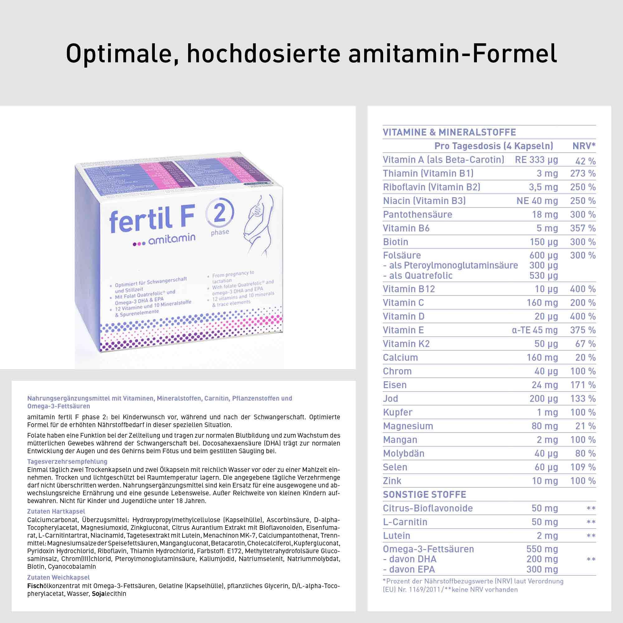 Mua amitamin Fertil F Phase 2, 120 Capsules, for Pregnancy and ...