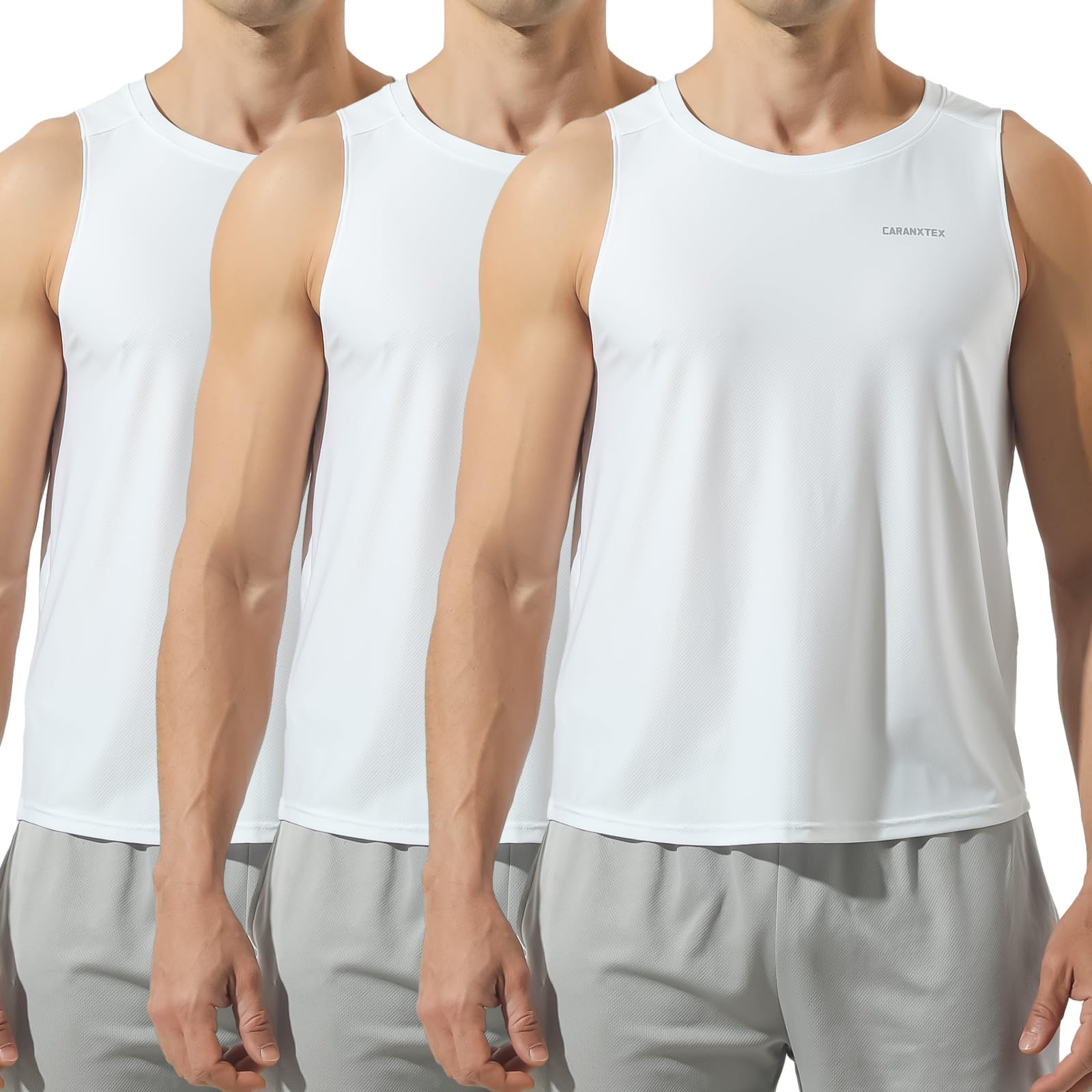 Men’s Tank Tops Quick-Dry & Dri-Power Tech, Gym-Ready Muscle Tees,Slim ...