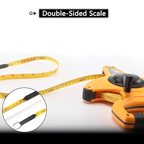 Long 165ft Measuring Tape With Dual Scale LAND 165FT Fiberglass Tape ...