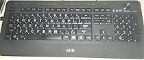 AZIO Vision Backlit USB Keyboard - with Large Print Keys and 5 Interchangeable Backlight Colors ...