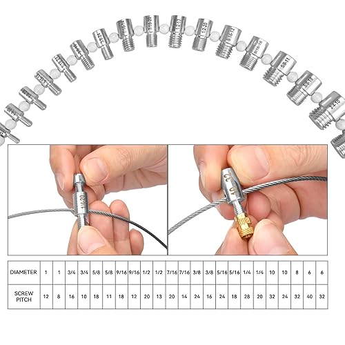 Bolt And Nut Gauge Nut And Bolt Thread Checker, 44 Male/Female Thread ...