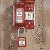 Master Lock 496B Lockout Tagout Universal Wall Switch Cover, Red 0.312 ...