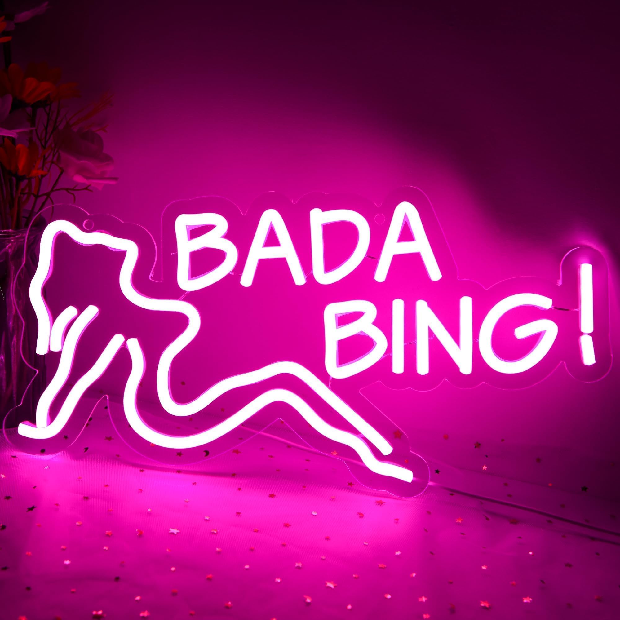 Mua ATTNEON Bada Girls Neon Sign,Bada LED Neon Light,Bada Light up Sign ...