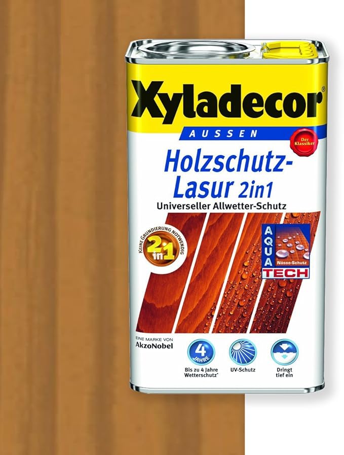 Xyladecor Holzschutz-Lasur 2in1 (750 ml, eiche): Amazon.de: Baumarkt